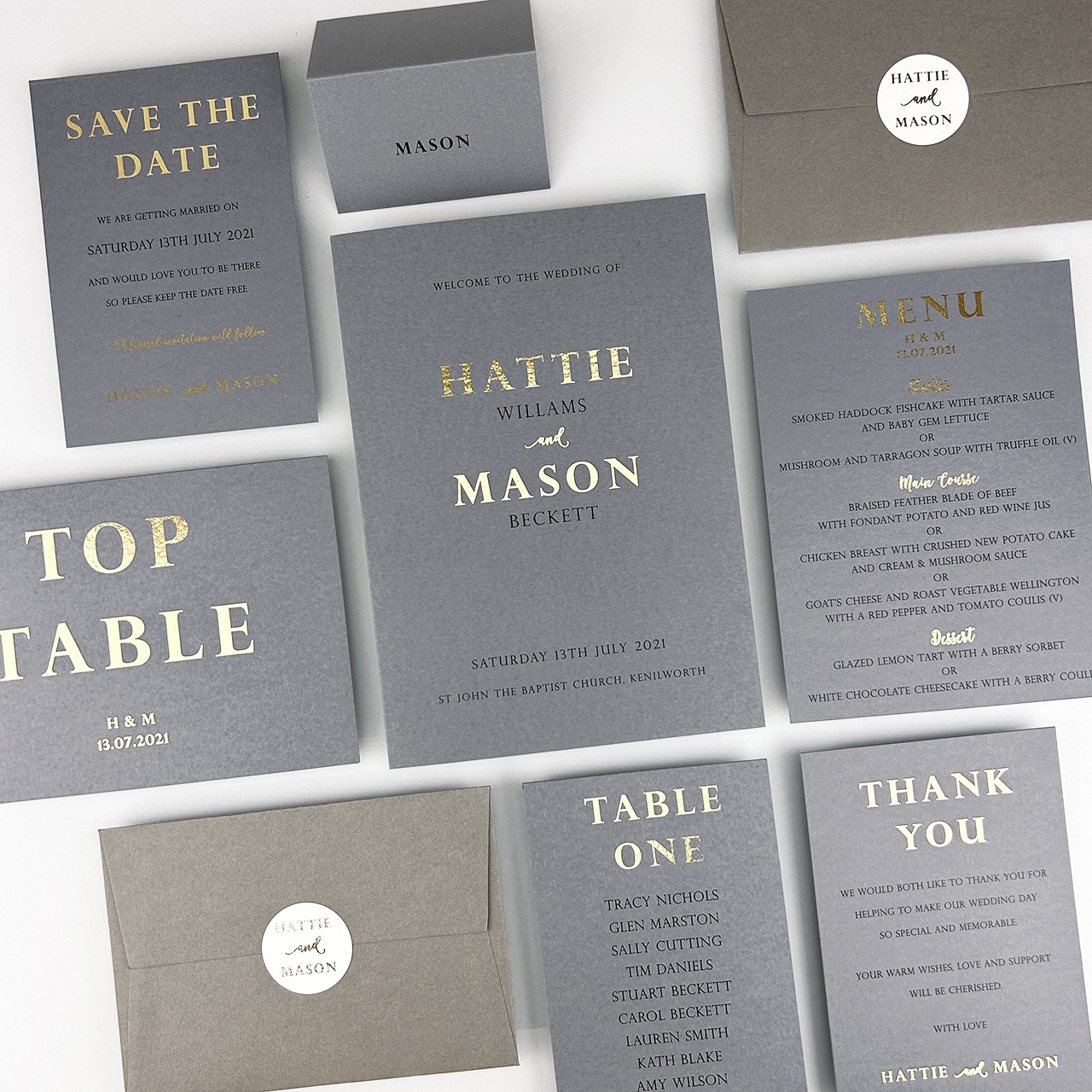 Mason Table for Own Mount - Pure Invitation Wedding Invites