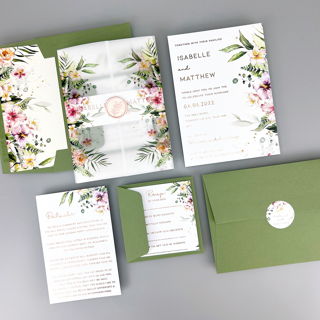 Isabelle Wedding Invitation - Pure Invitation Wedding Invites