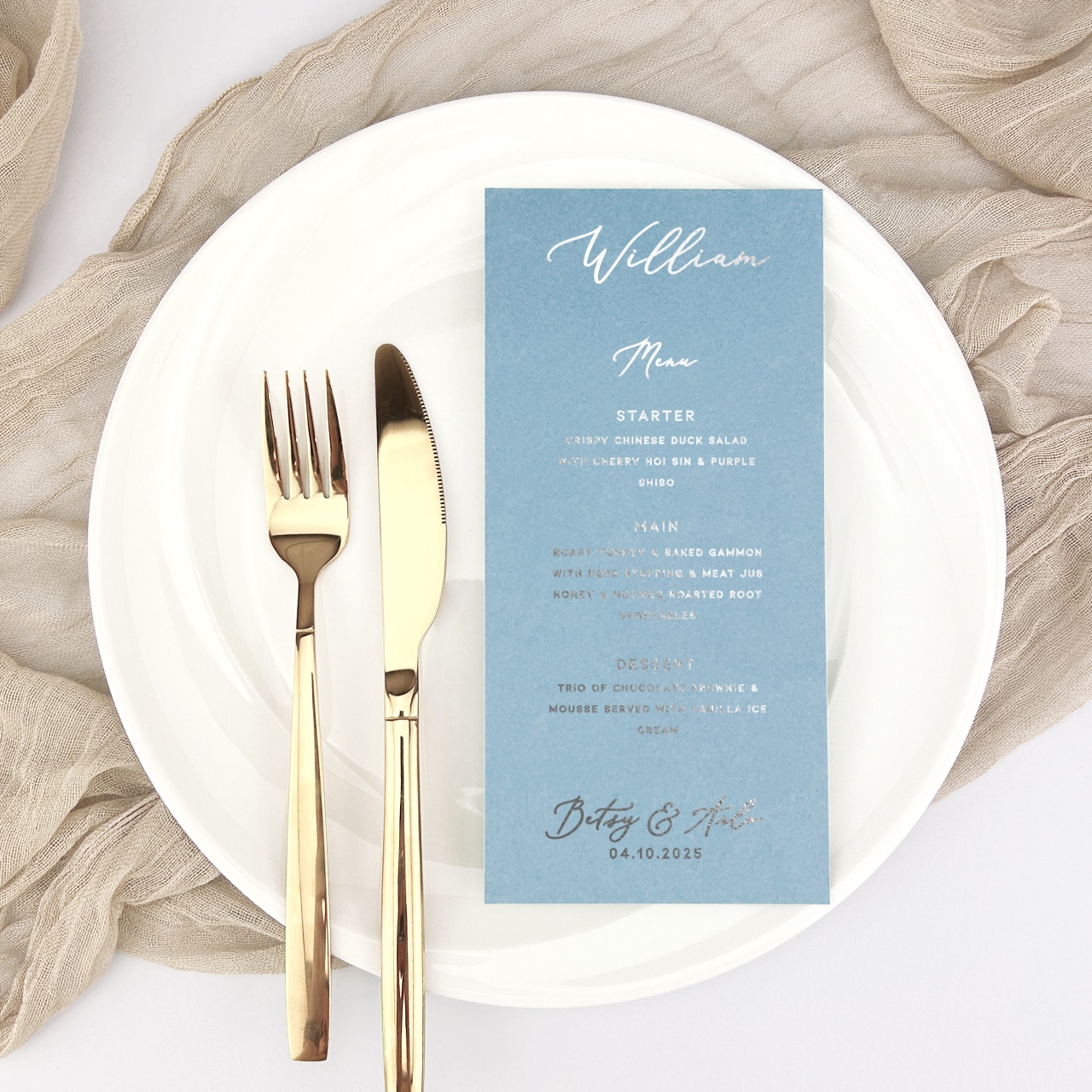 Personalised Guest Menu Archives - Pure Invitation Wedding Invites