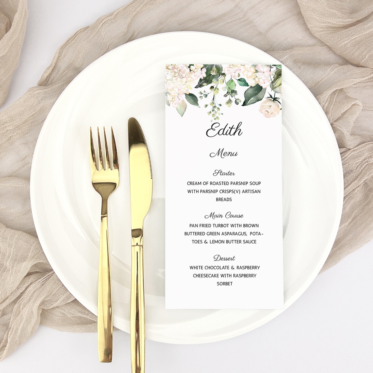 Personalised Guest Menu Archives - Pure Invitation Wedding Invites