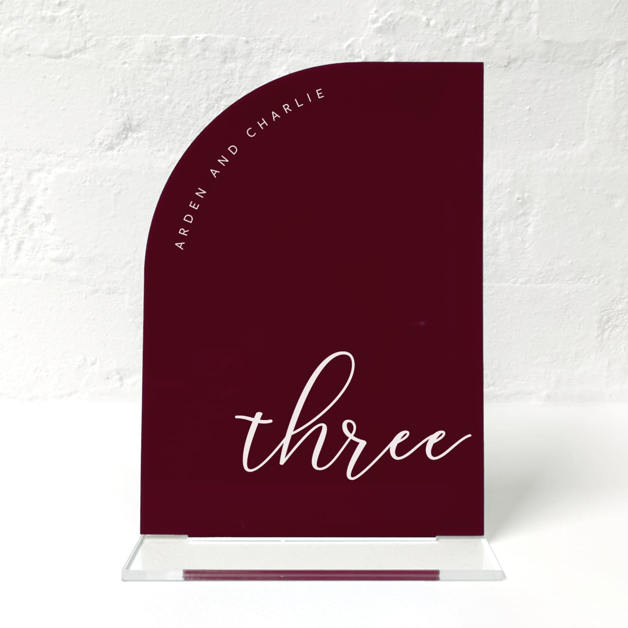 Arden Table Number Sign - Pure Invitation Wedding Invites