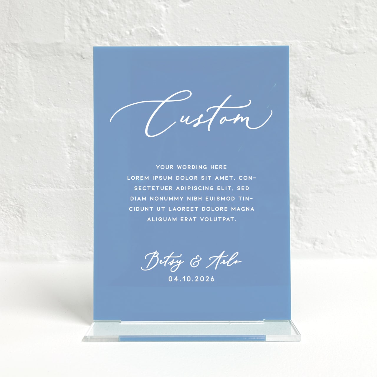 Betsy Custom Sign - Pure Invitation Wedding Invites
