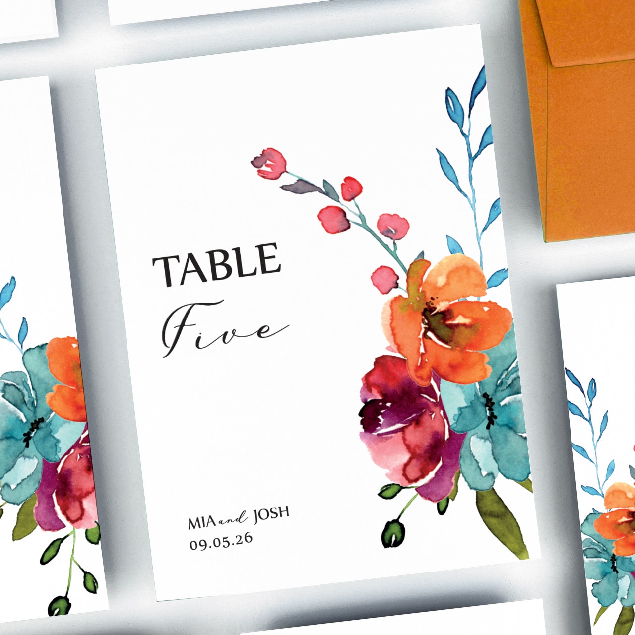 DIY Table Numbers And Names For Weddings | Pure Invitation Wedding Invites