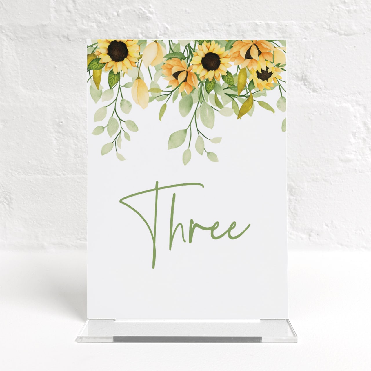 Summer Table Number Sign - Pure Invitation Wedding Invites