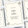 Nadia Table Name / Number - Pure Invitation Wedding Invites