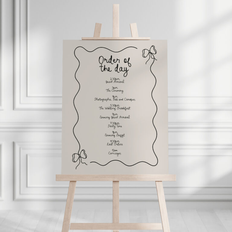 Nadia Table Name / Number - Pure Invitation Wedding Invites