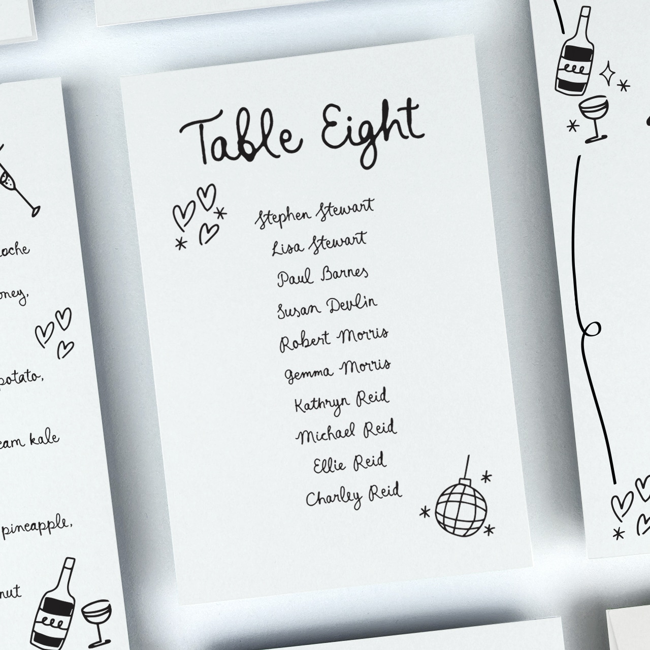 Savannah Table for Own Mount - Pure Invitation Wedding Invites