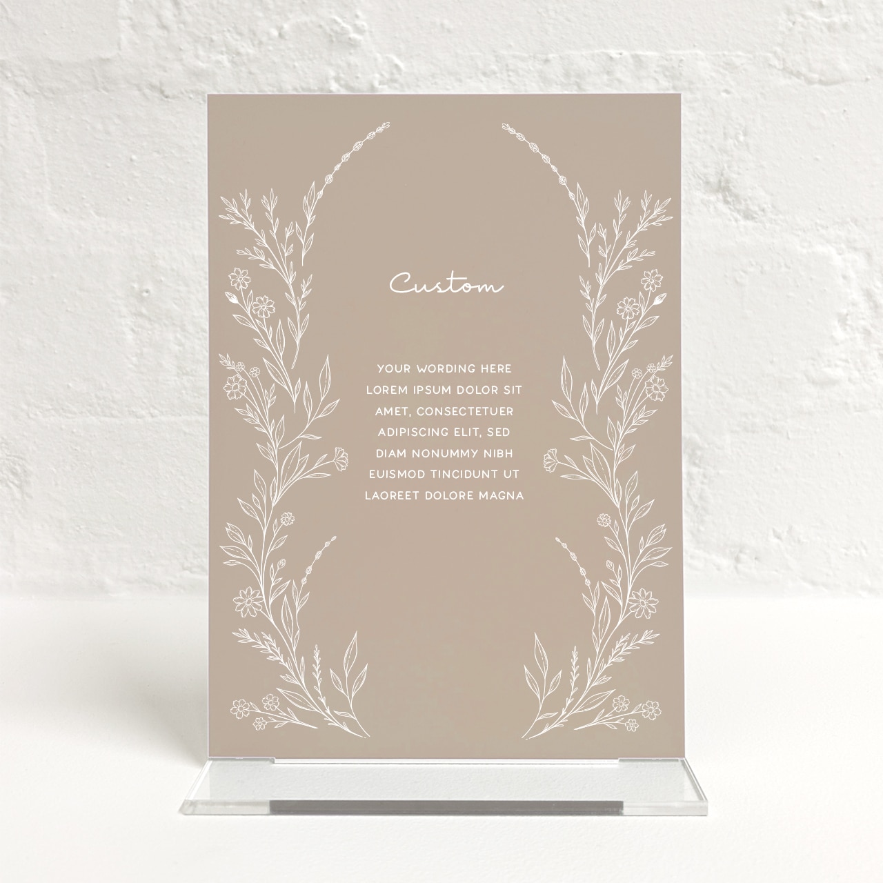 Bailey Rustic Custom Sign - Pure Invitation Wedding Invites