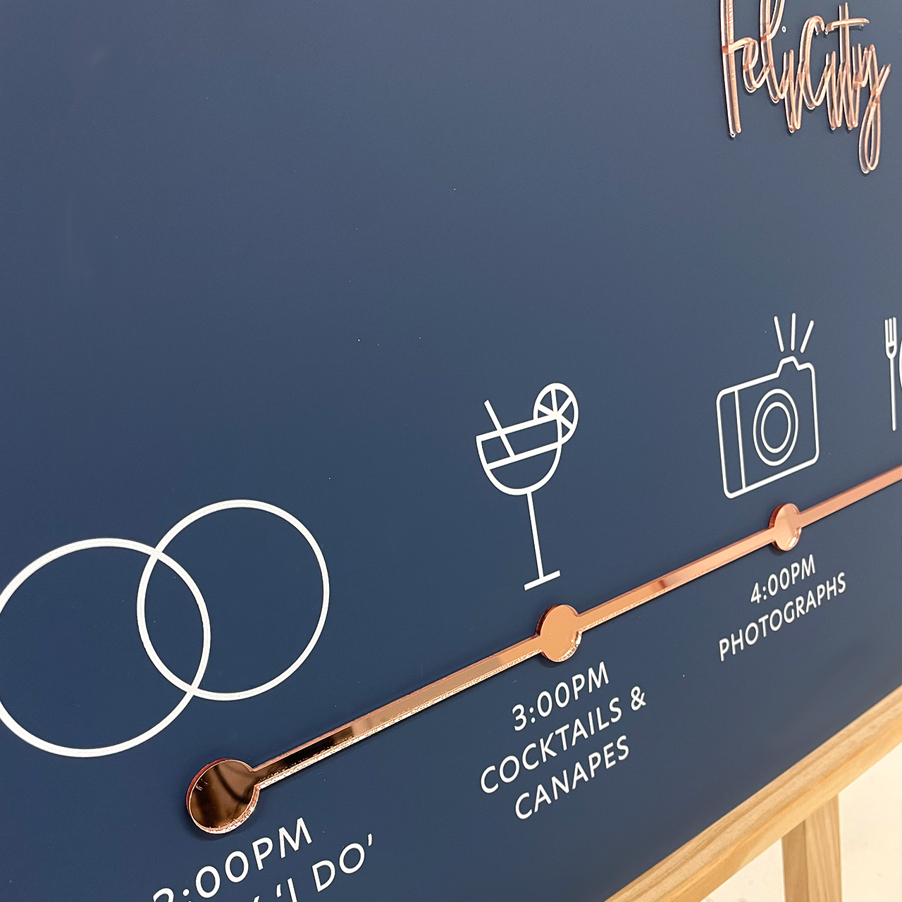 Felicity 3D Bundle including A1 Welcome & Table Plan signs + FREE table ...