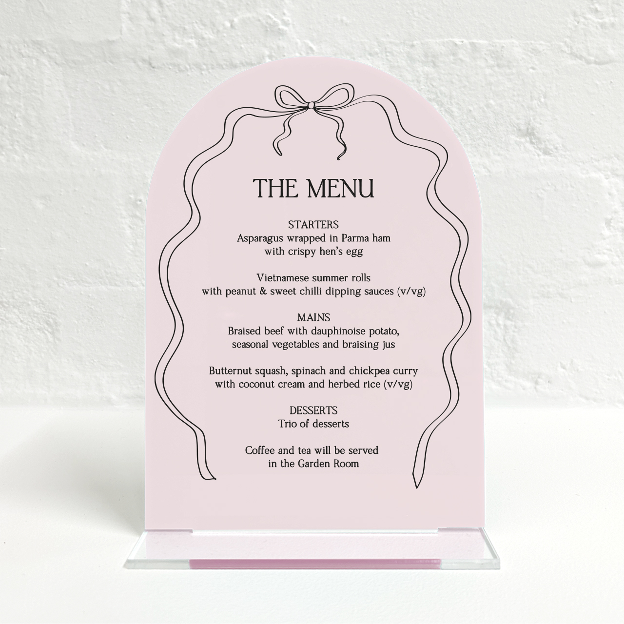 Payton Menu / Bar Sign - Pure Invitation Wedding Invites